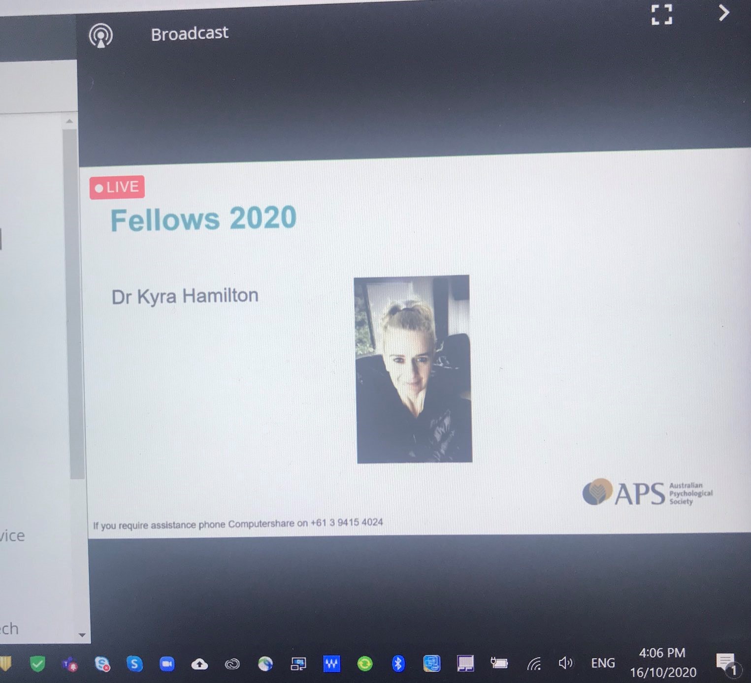 A/Prof Hamilton elected Fellow of the Australian Psychological Society – HaPI Research Lab