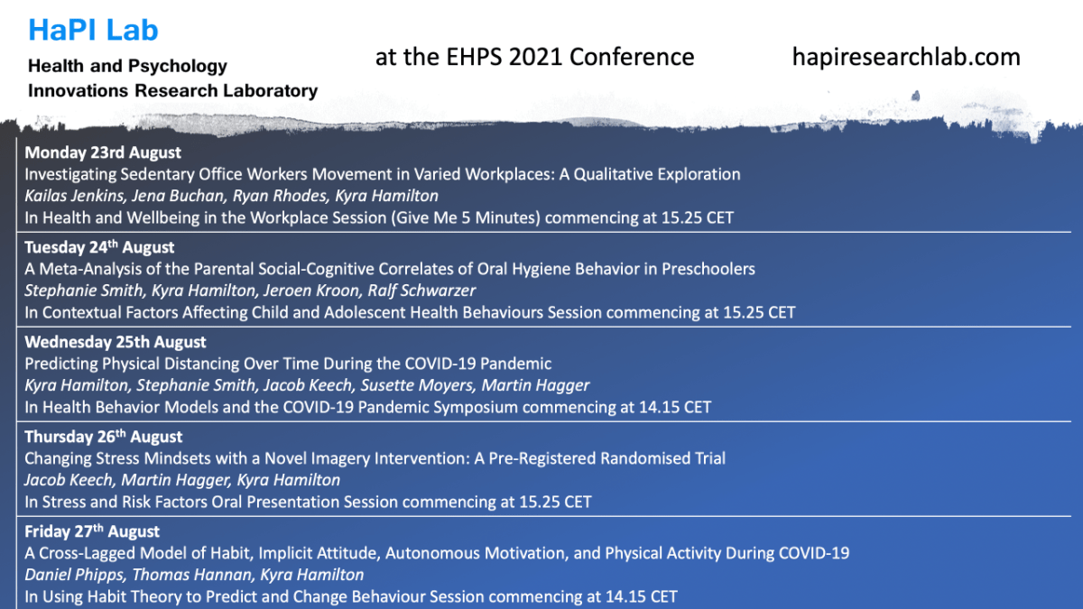 2021 EHPS Conference – HaPI Research Lab